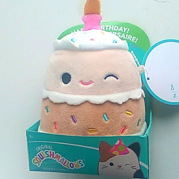 Squishmallows | Toys | Nwt Mini Cato The Happy Birthday Cake With ...